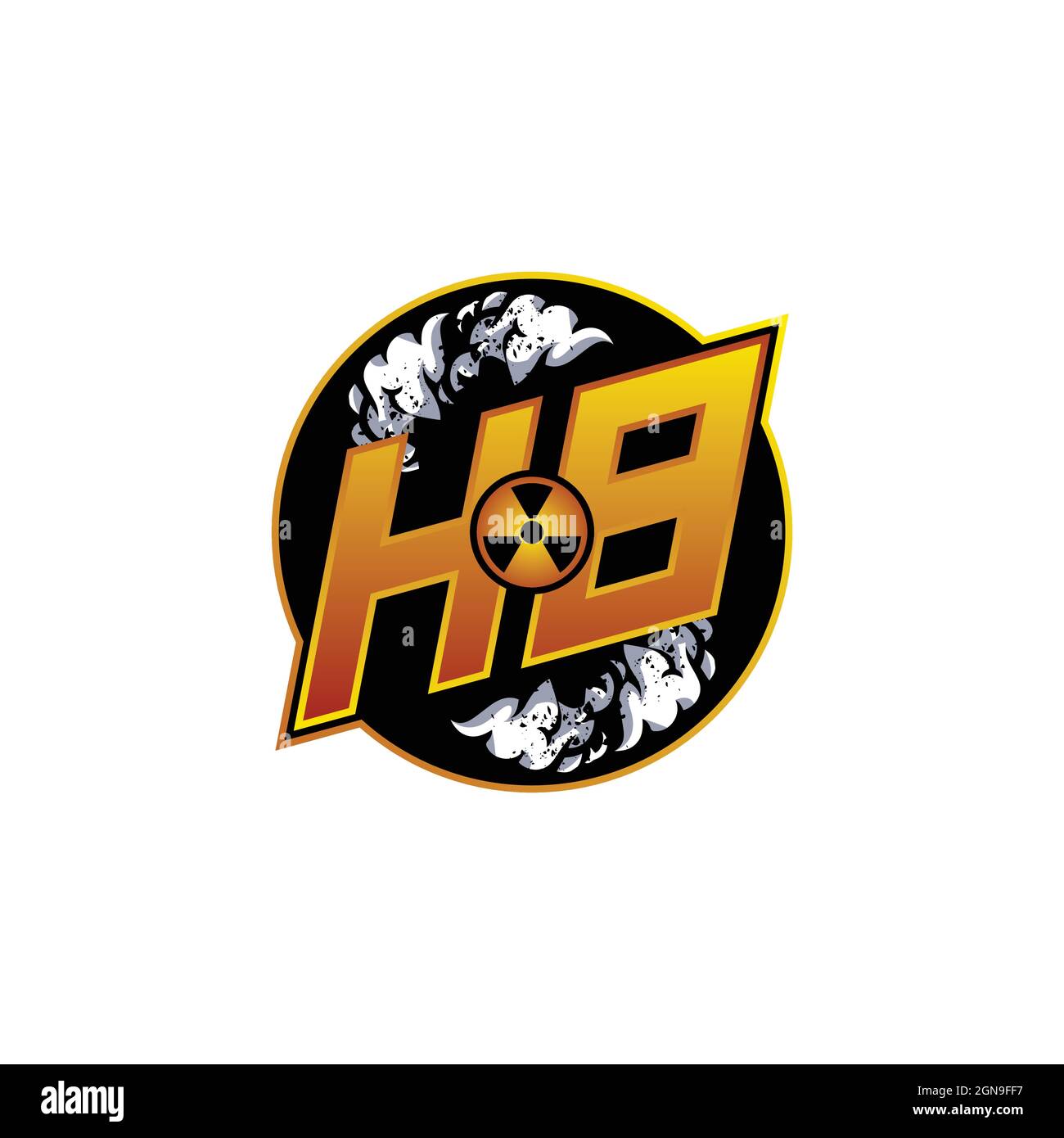 HB Logo Monogram Gaming with Gas Shape designs template vector icon ...