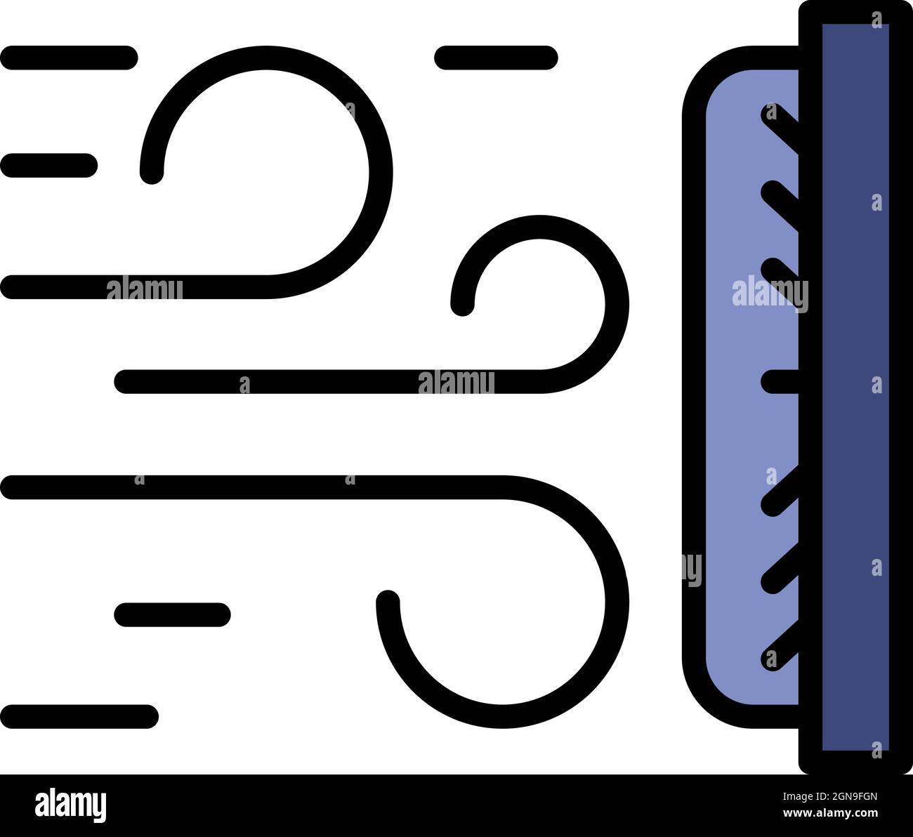 Air fabric protection icon. Outline air fabric protection vector icon ...