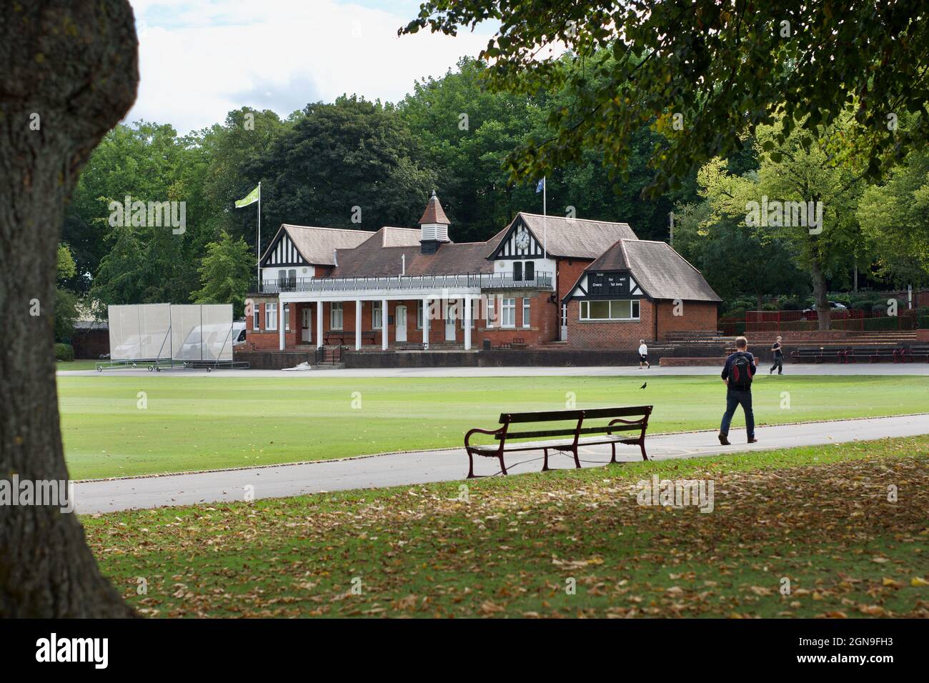 Cricket Pavilion at Queens Park, Queen's Park is a county cricket ...