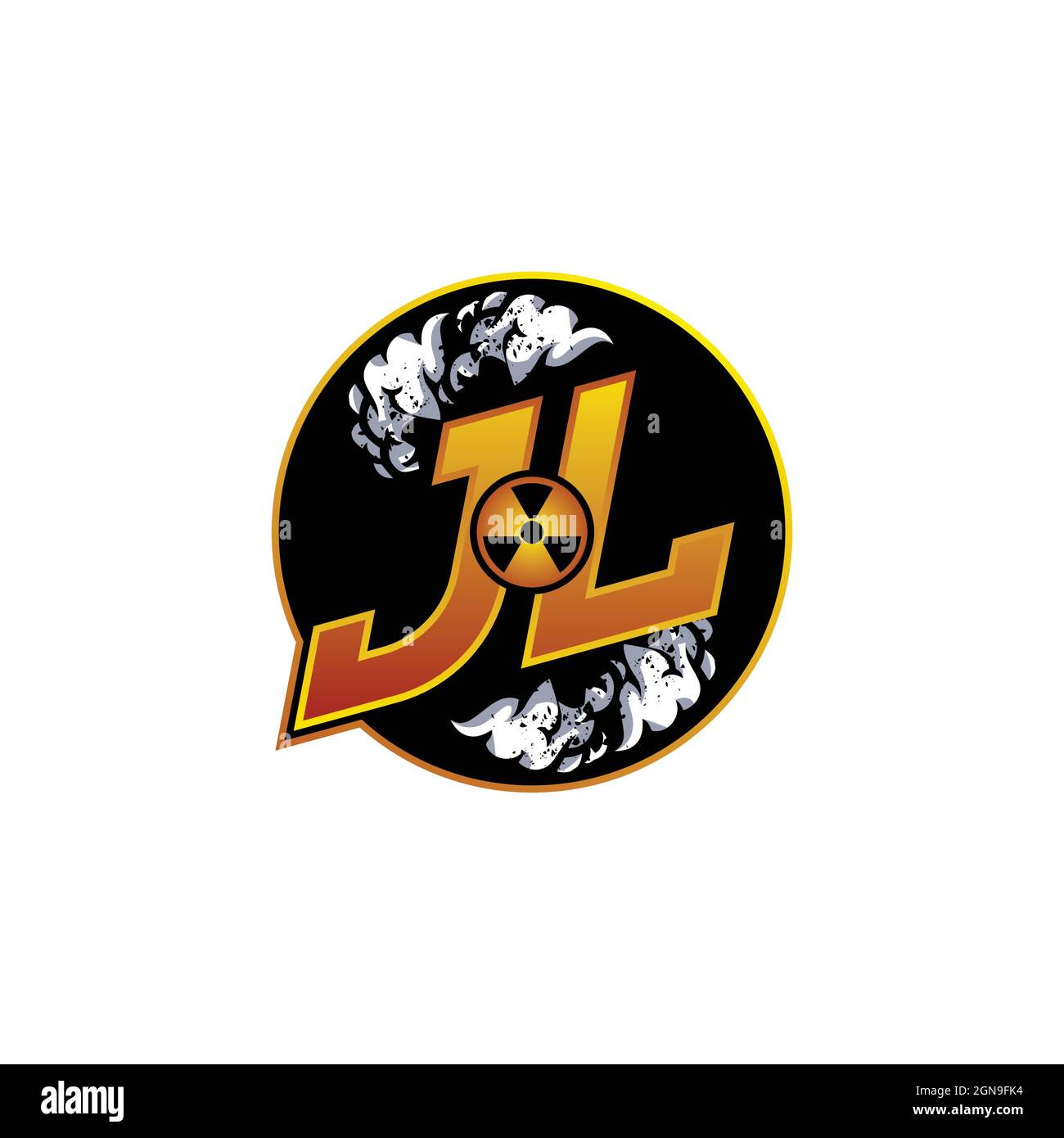 JL Logo Monogram Gaming with Gas Shape designs template vector icon ...