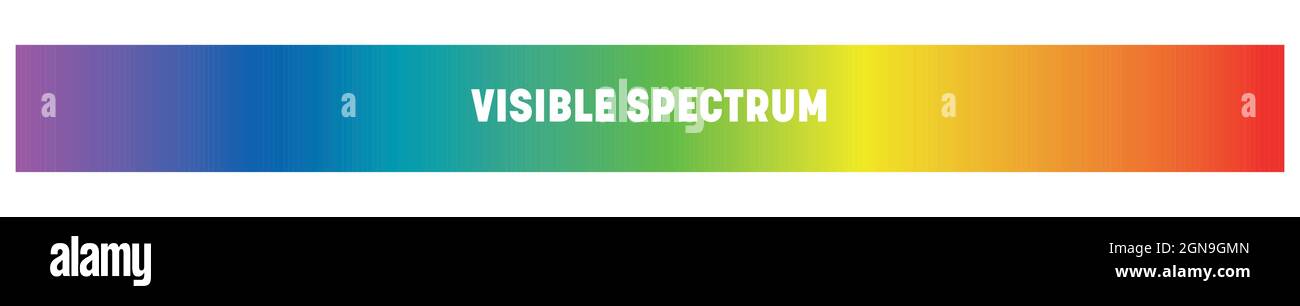 Visible spectrum of light. Electromagnetic spectrum visible by human ...