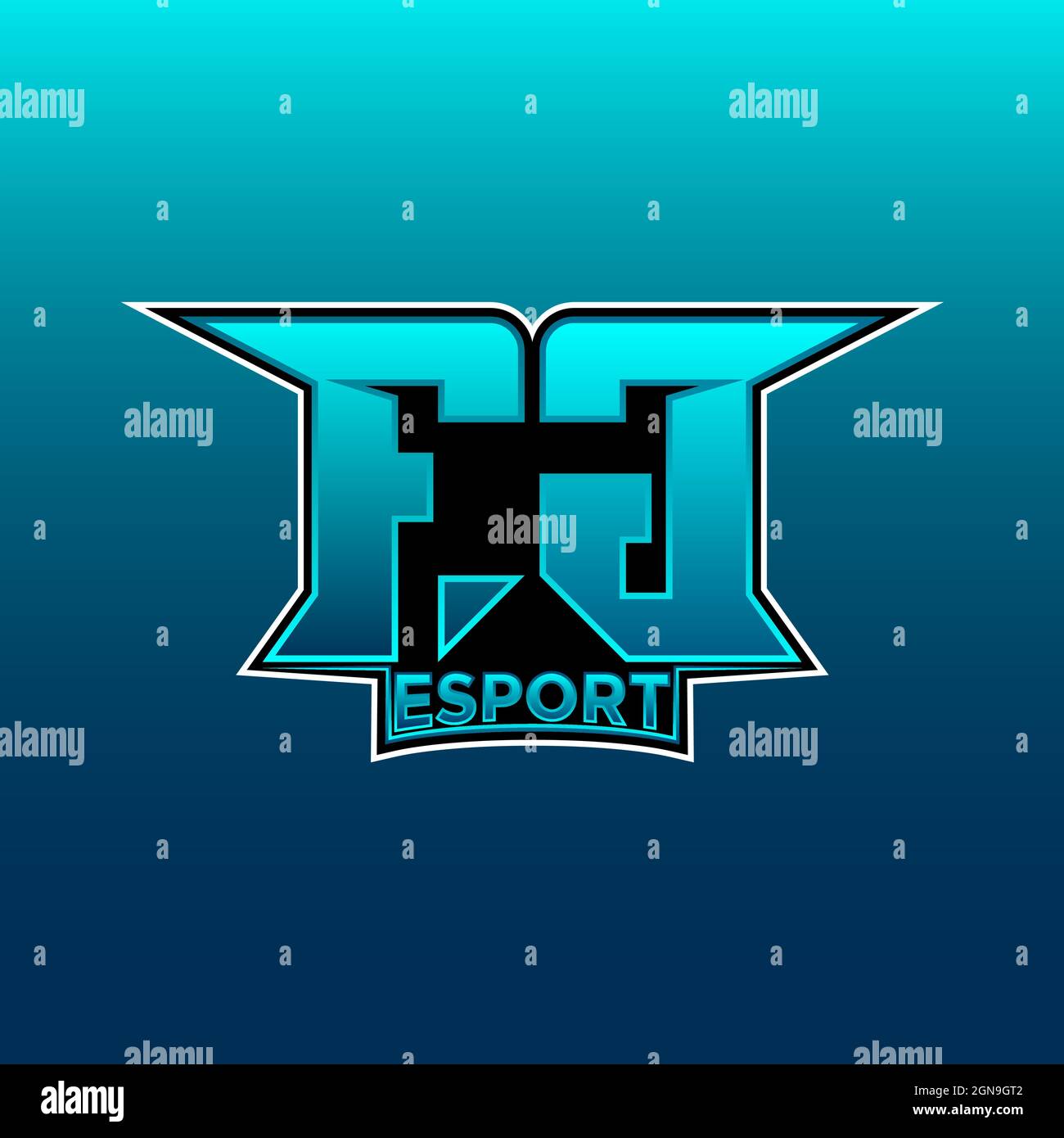 FG Logo Monogram Gaming with Gas Shape designs template vector icon ...