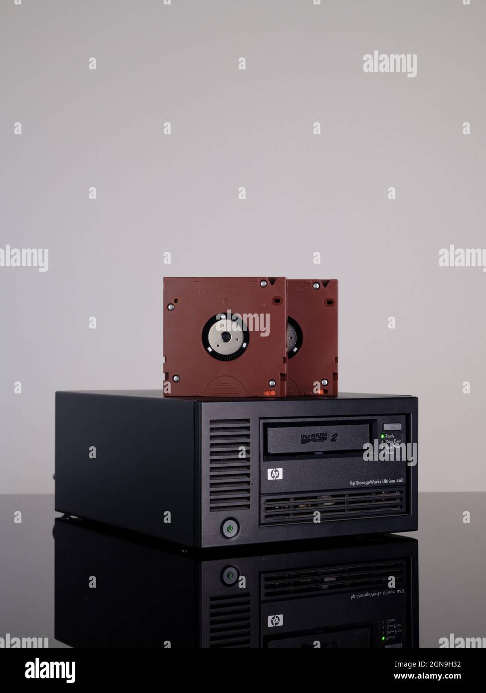 LTO (Linear Tape Open) data drive used to backup and archive files and ...