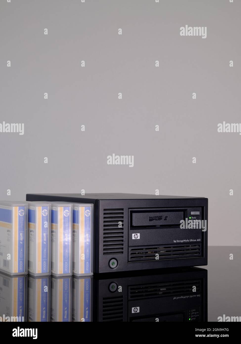 LTO (Linear Tape Open) data drive used to backup and archive files and ...