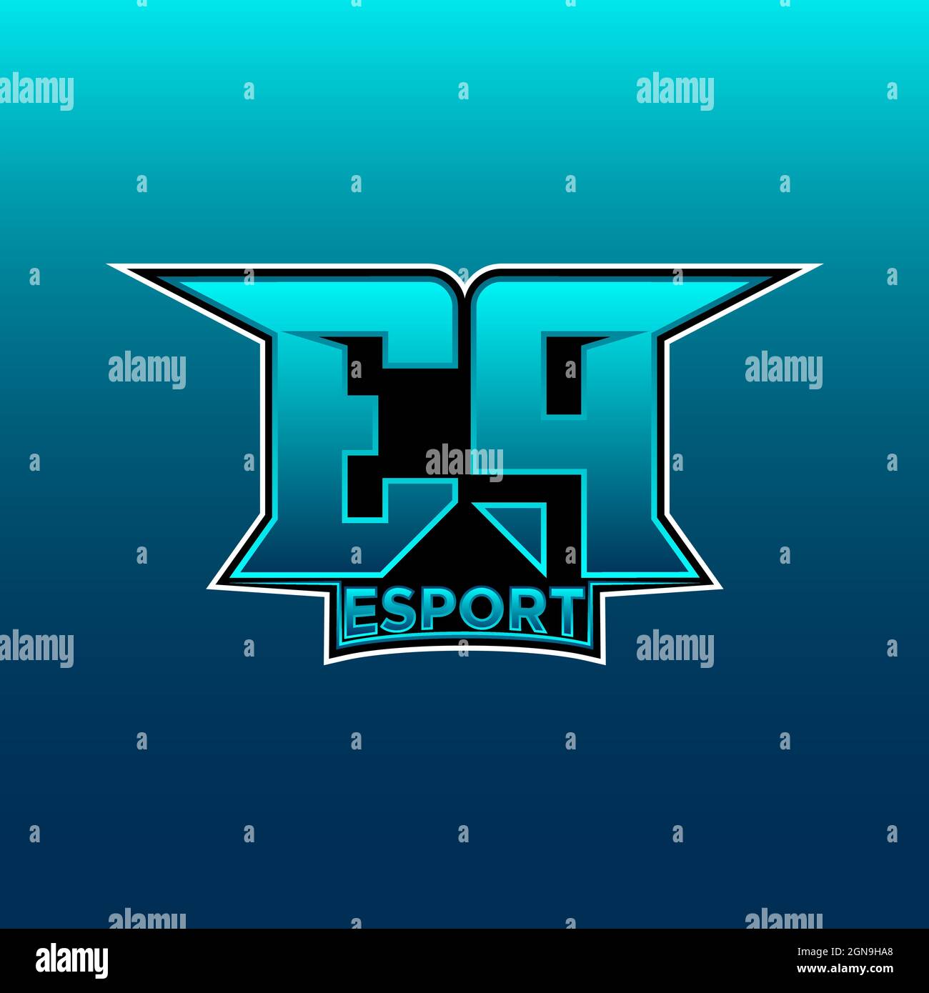 EO Logo Monogram Gaming with Gas Shape designs template vector icon ...