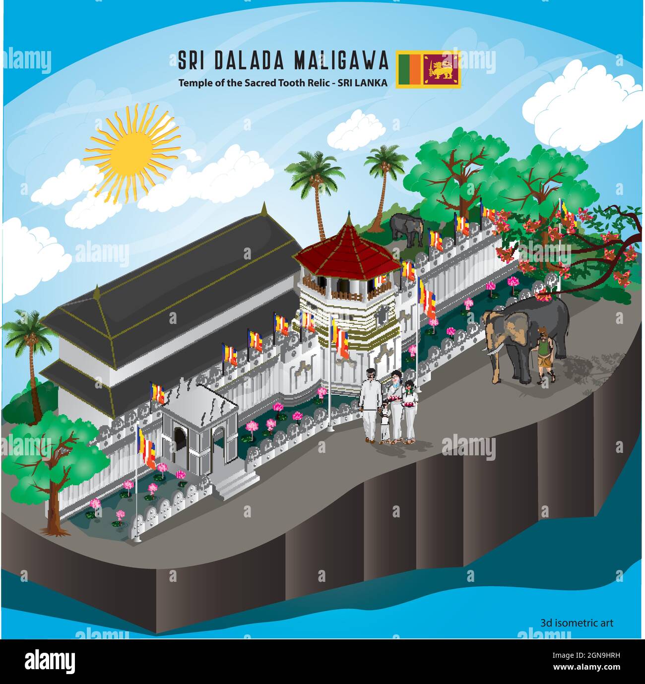 Sri dalada maligawa temple tooth Stock Vector Images - Alamy