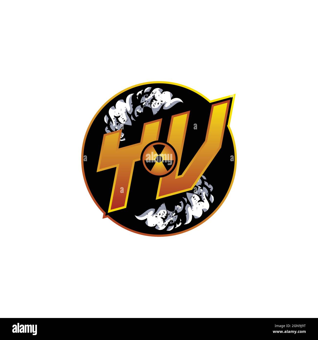 YV Logo Monogram Gaming with Gas Shape designs template vector icon ...