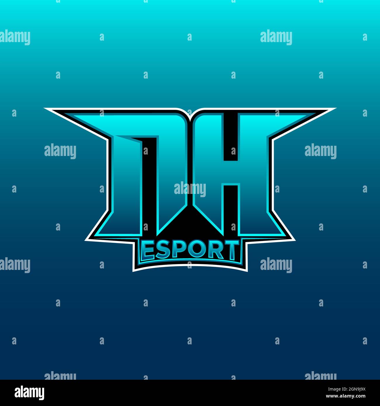 Letter nh logo vector vectors hi-res stock photography and images - Alamy