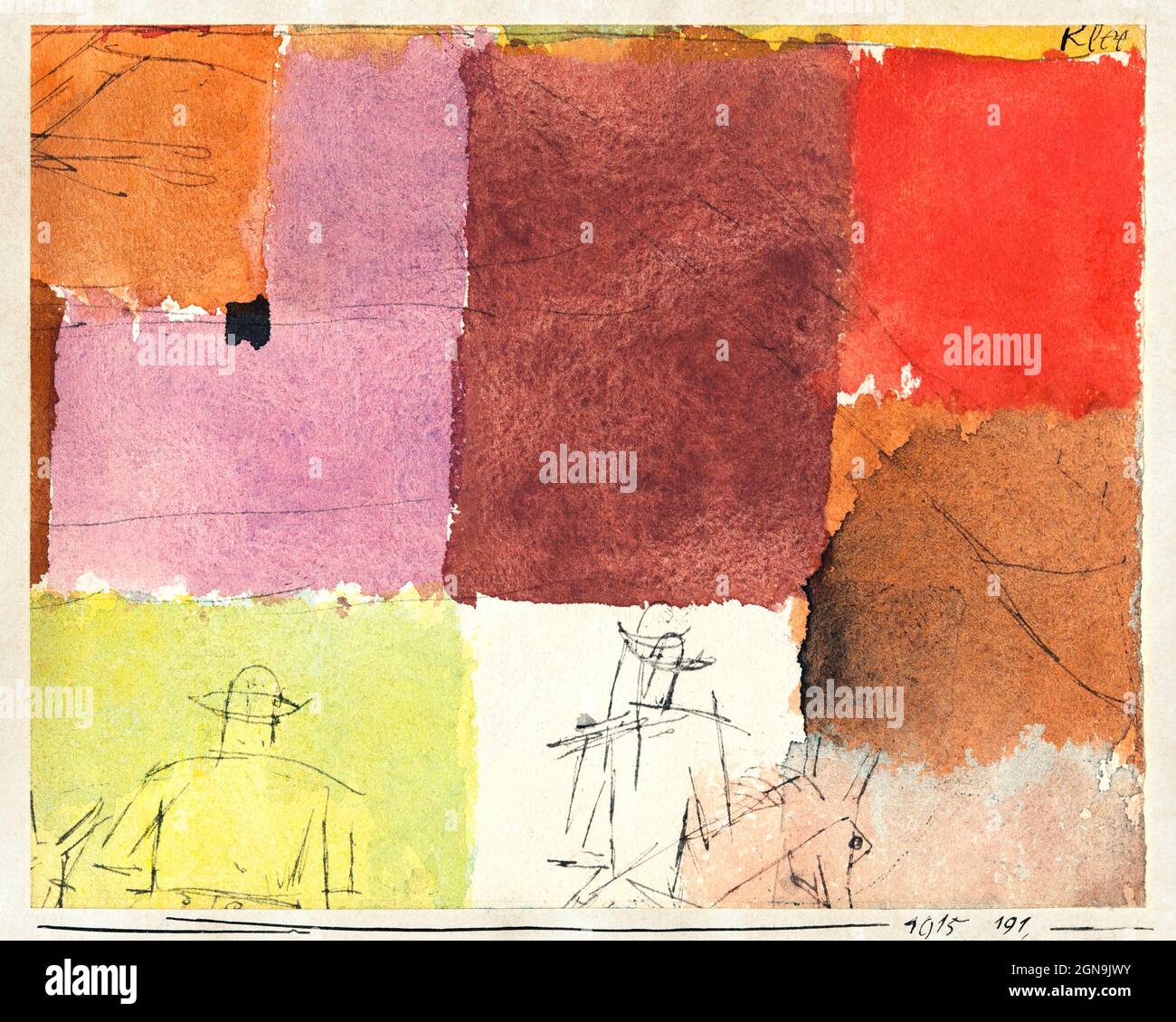 Composition with Figures (1915) by Paul Klee Stock Photo - Alamy