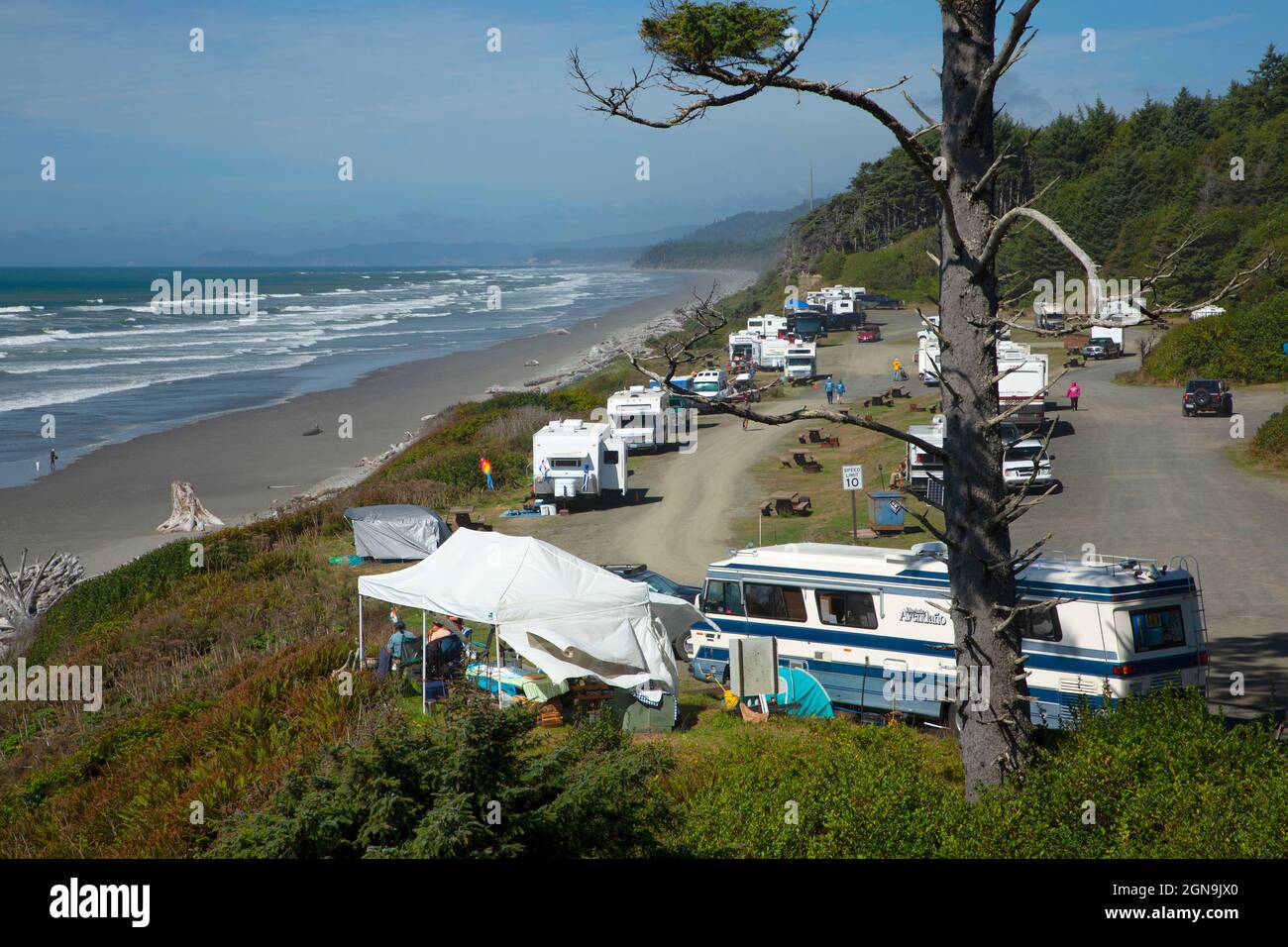 South Beach Campground, Olympic National Park, Washington Stock Photo ...