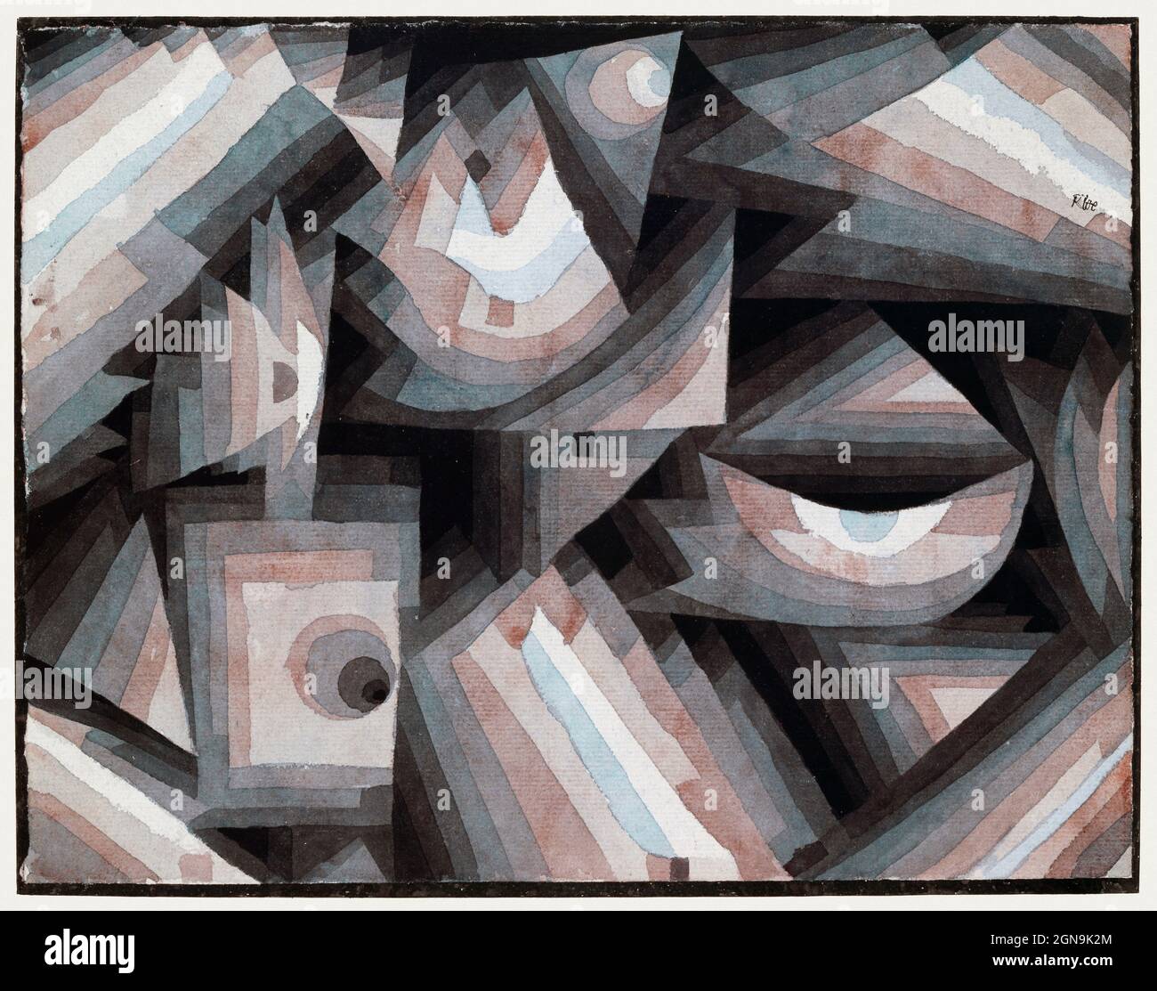 Crystal gradation (1921) painting in high resolution by Paul Klee Stock ...