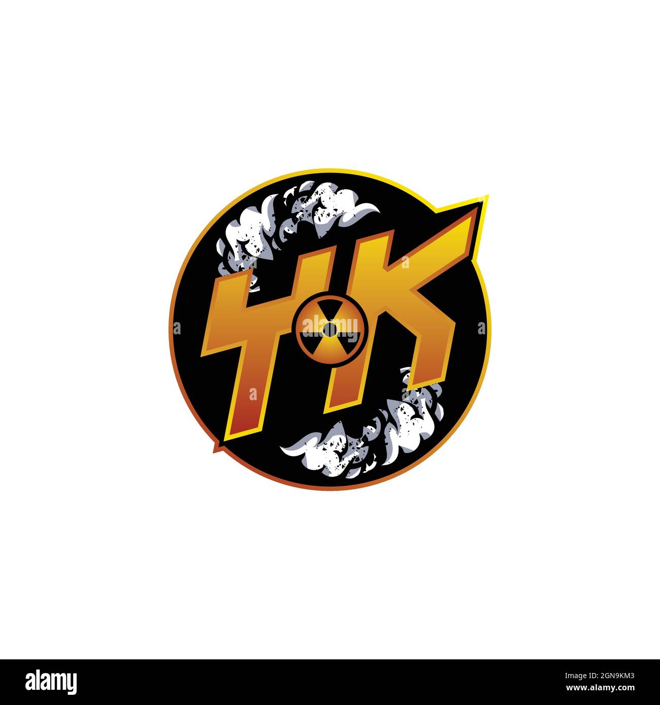 YK Logo Monogram Gaming with Gas Shape designs template vector icon ...