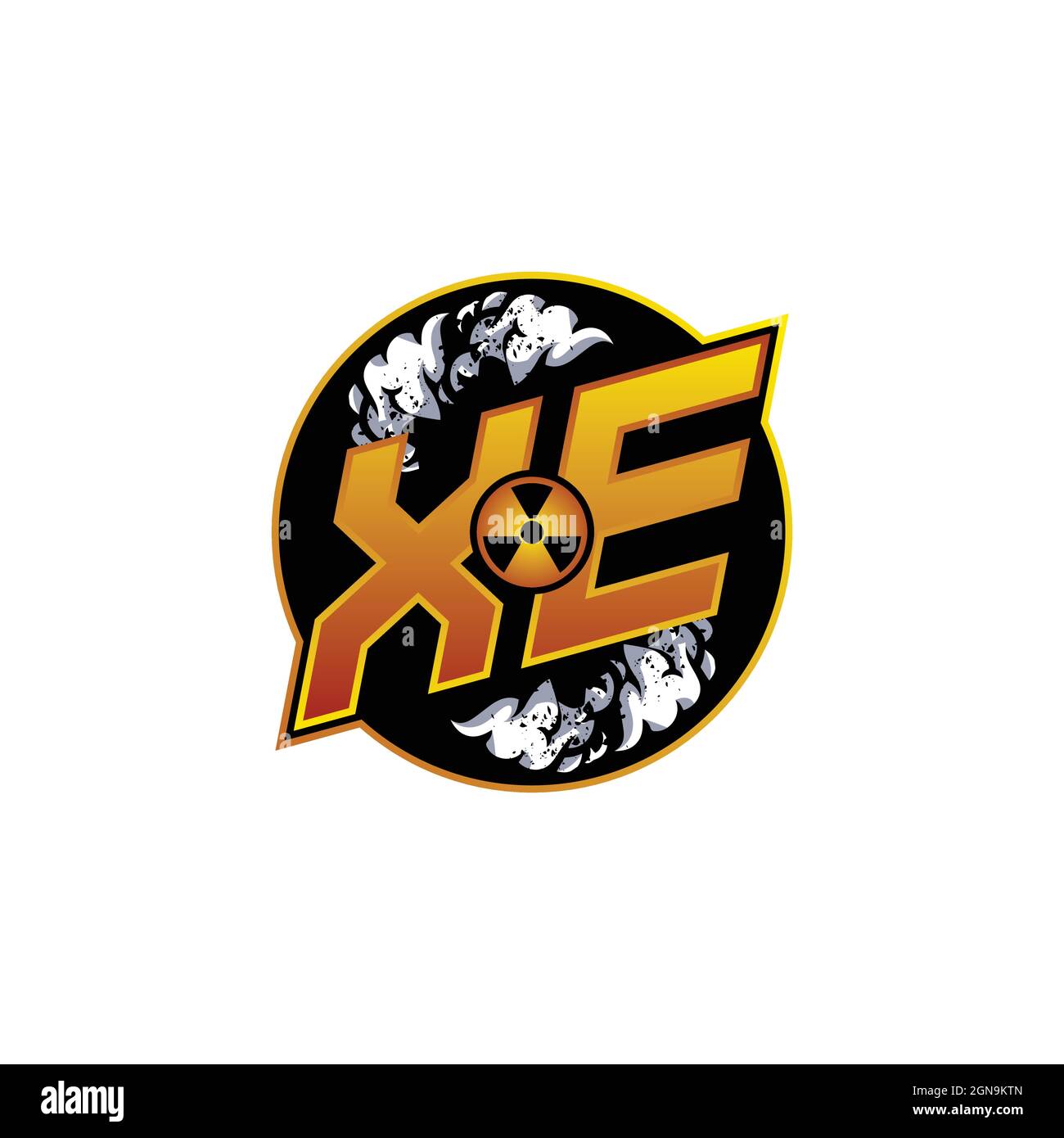 XE Logo Monogram Gaming with Gas Shape designs template vector icon ...