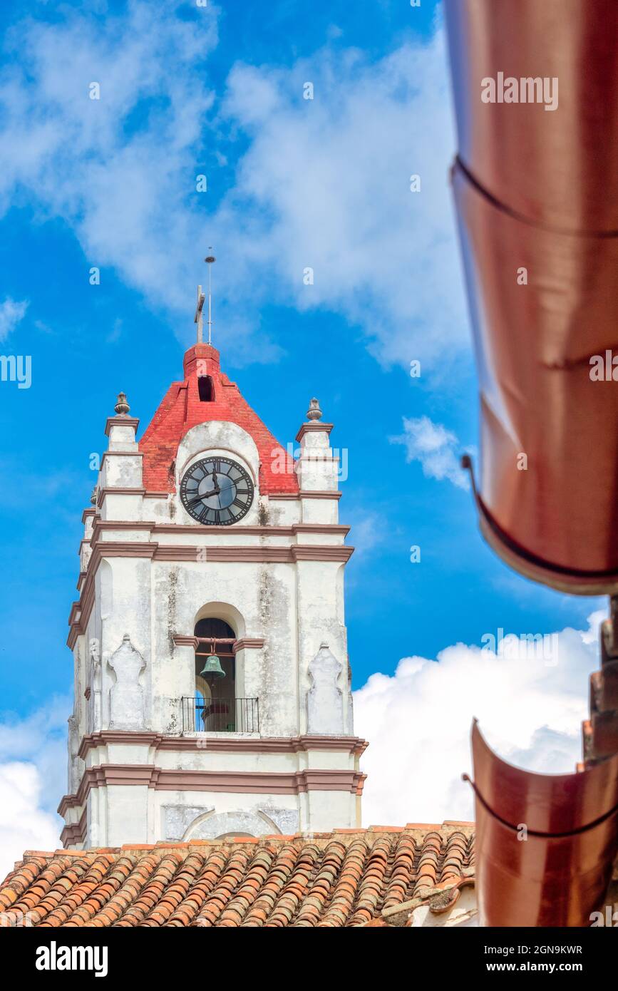 Church clock tower in Camaguey, Cuba, 2016 Stock Photo - Alamy