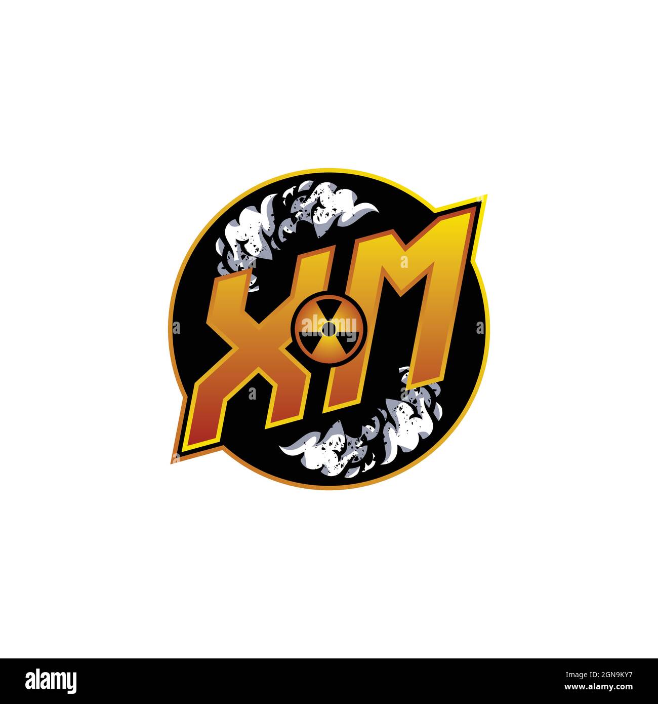 XM Logo Monogram Gaming with Gas Shape designs template vector icon ...