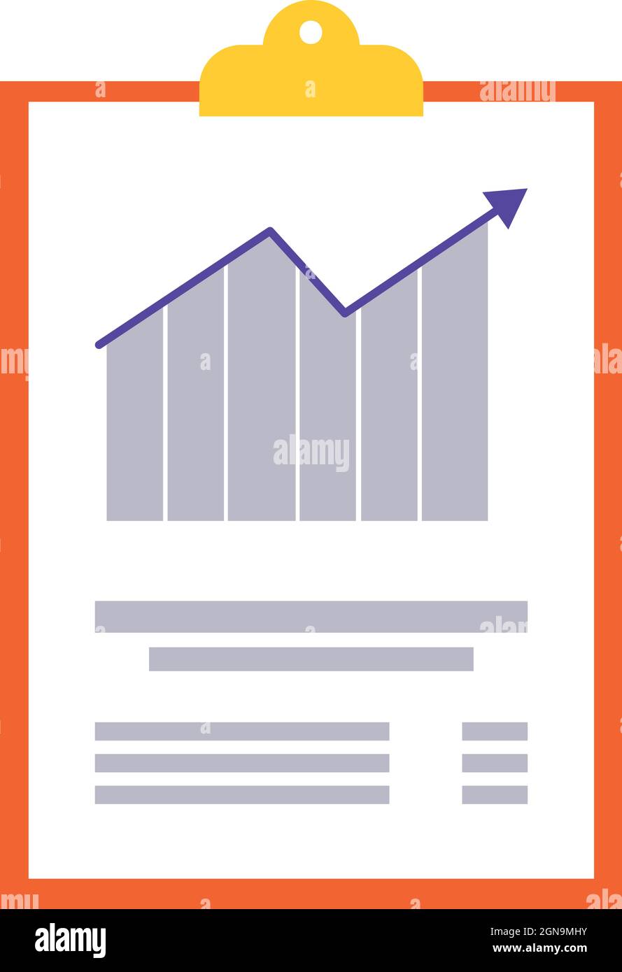 financial report icon on white background Stock Vector Image & Art - Alamy