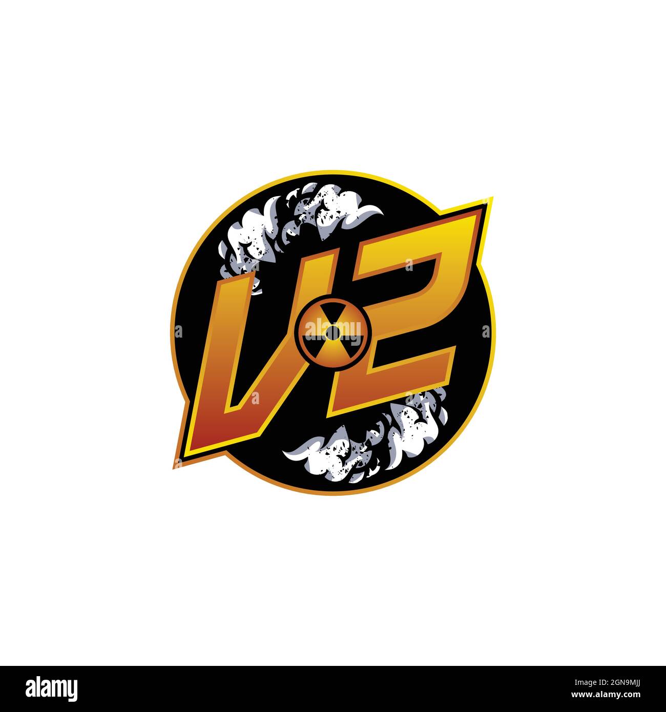 VZ Logo Monogram Gaming with Gas Shape designs template vector icon ...