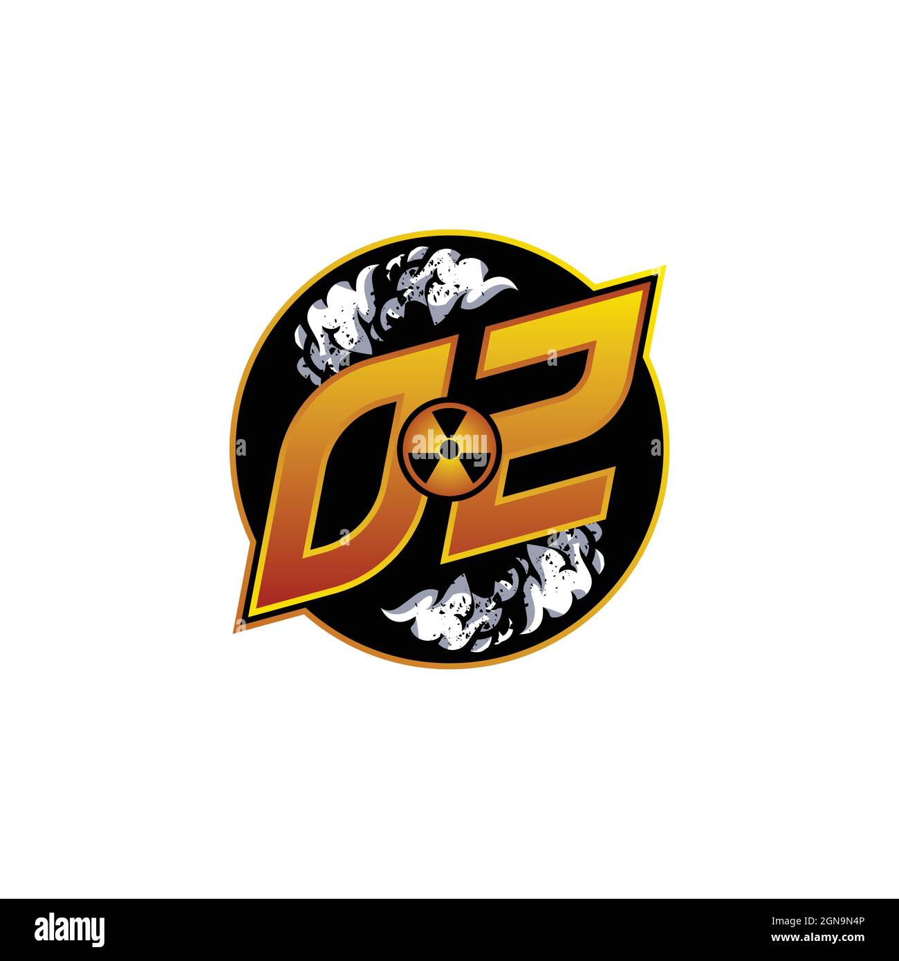 OZ Logo Monogram Gaming with Gas Shape designs template vector icon ...