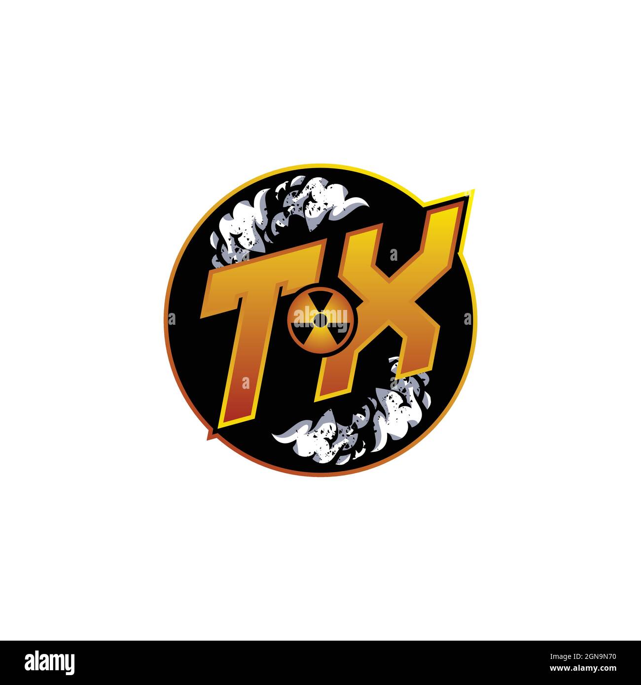 TX Logo Monogram Gaming with Gas Shape designs template vector icon ...