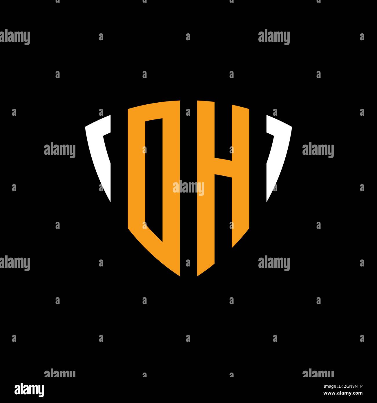 RP Monogram Logo Letter Headphone and Microphone shape style vector ...