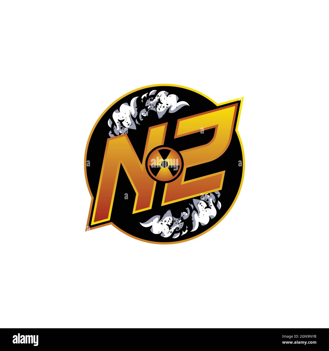 NZ Logo Monogram Gaming with Gas Shape designs template vector icon ...