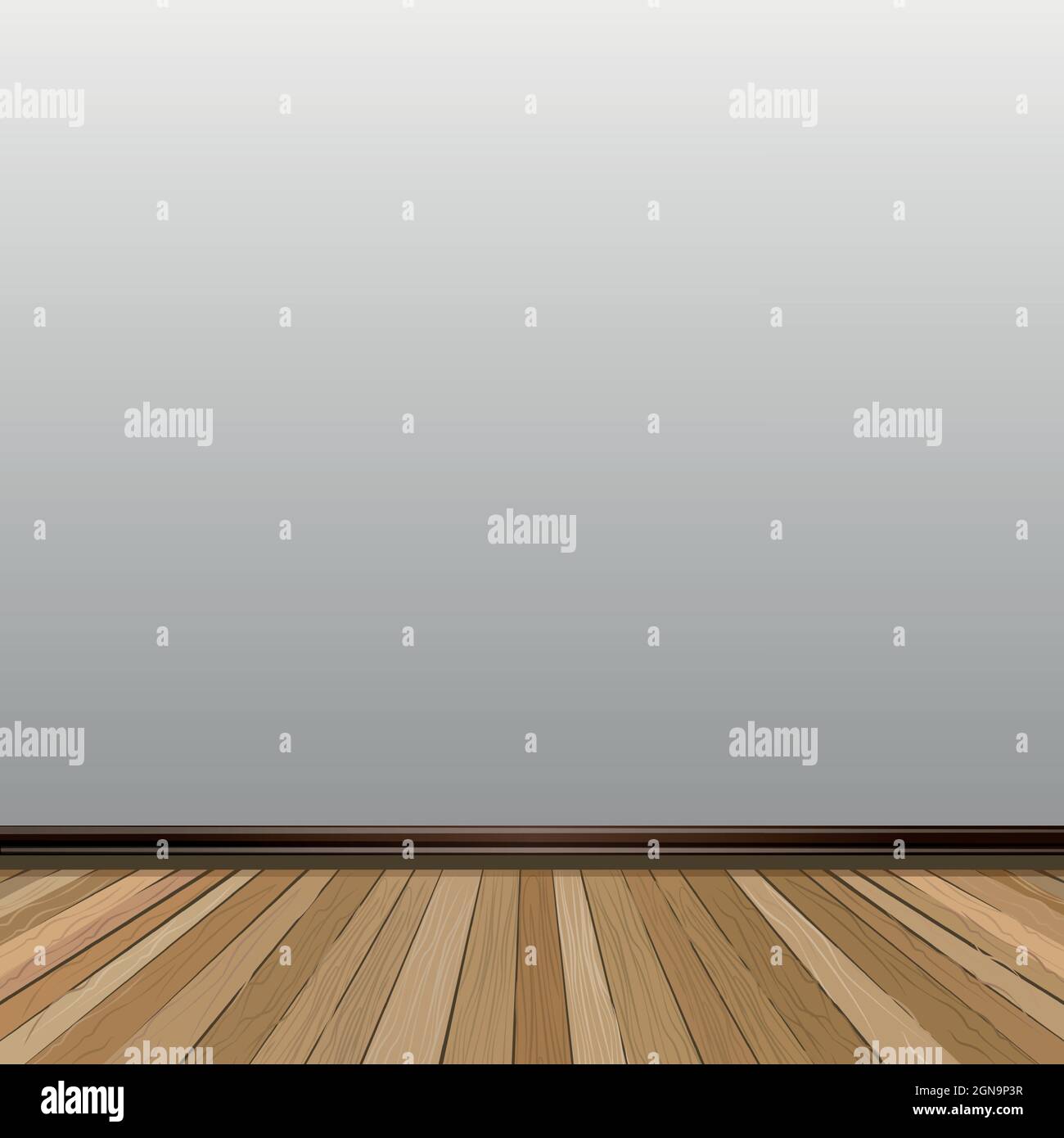 Realistic light wood floor and white wall, background for presentation ...