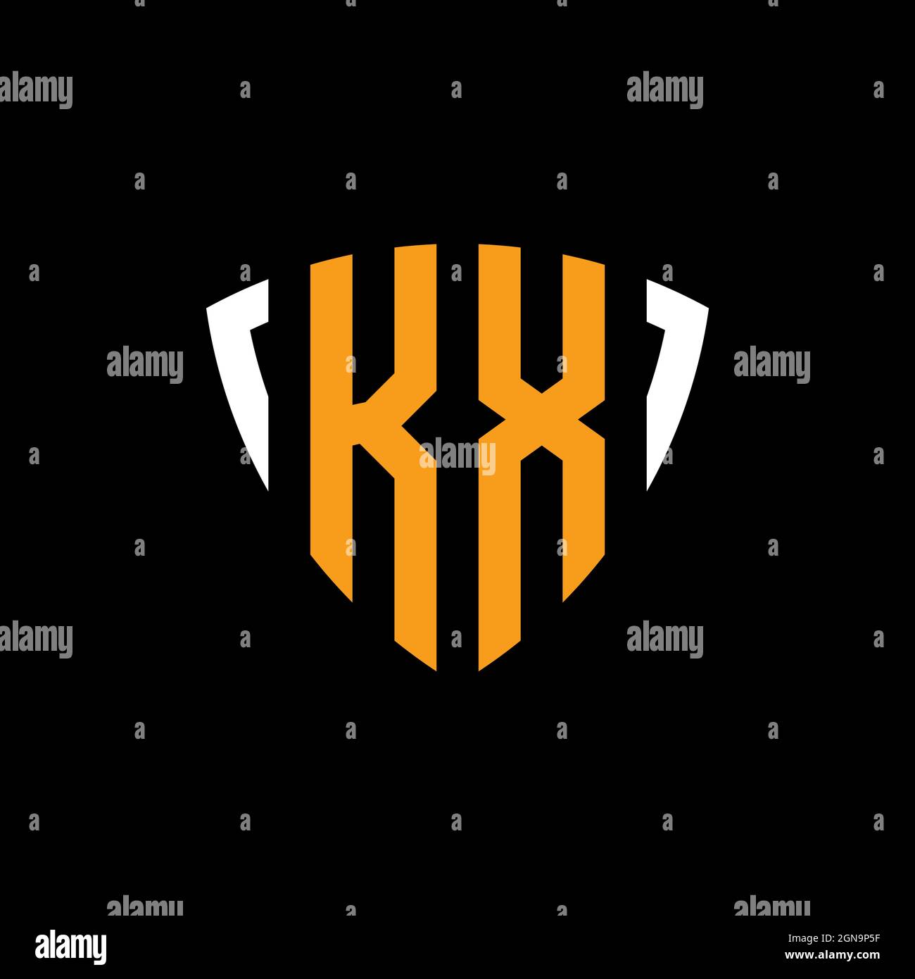 NX Monogram Logo Letter Headphone and Microphone shape style vector ...