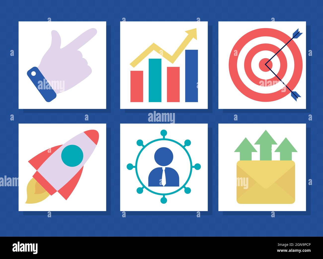 strategy and marketing icon set Stock Vector Image & Art - Alamy