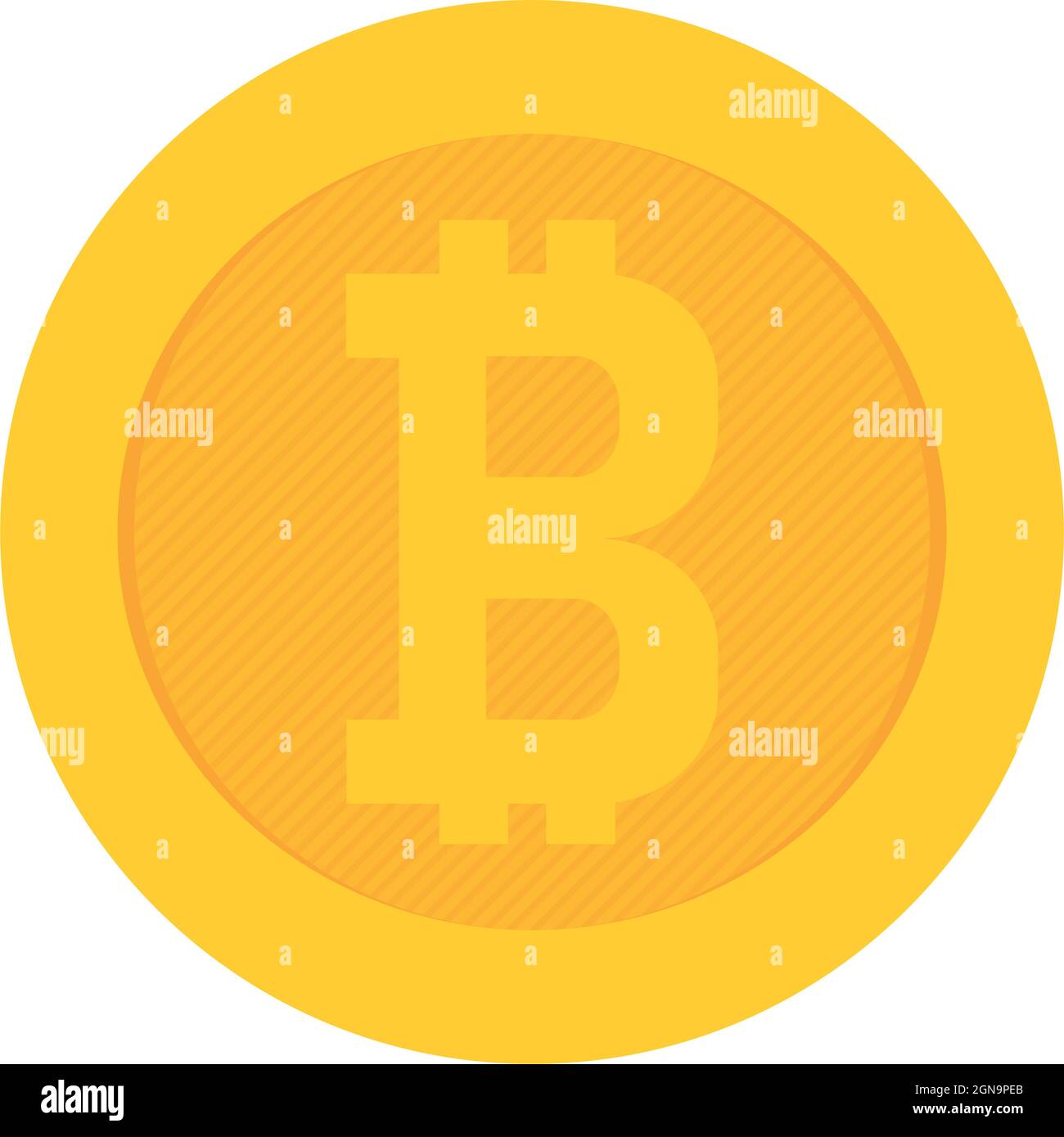 bitcoin coin icon on white background Stock Vector Image & Art - Alamy