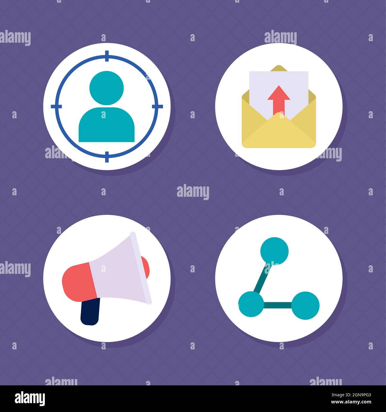marketing and strategy icon set Stock Vector Image & Art - Alamy