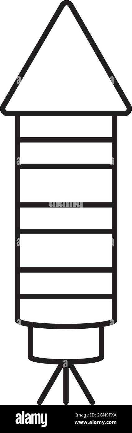 firework rocket icon on white background Stock Vector Image & Art - Alamy