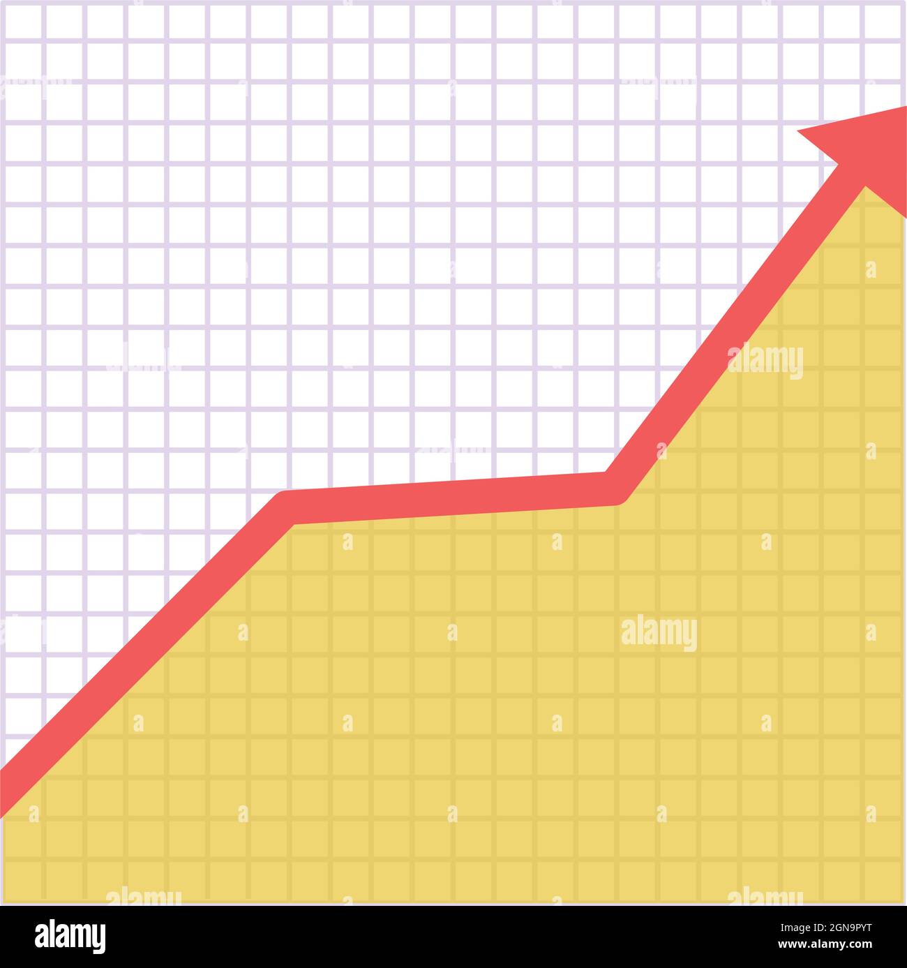 financial growth chart on white background Stock Vector Image & Art - Alamy