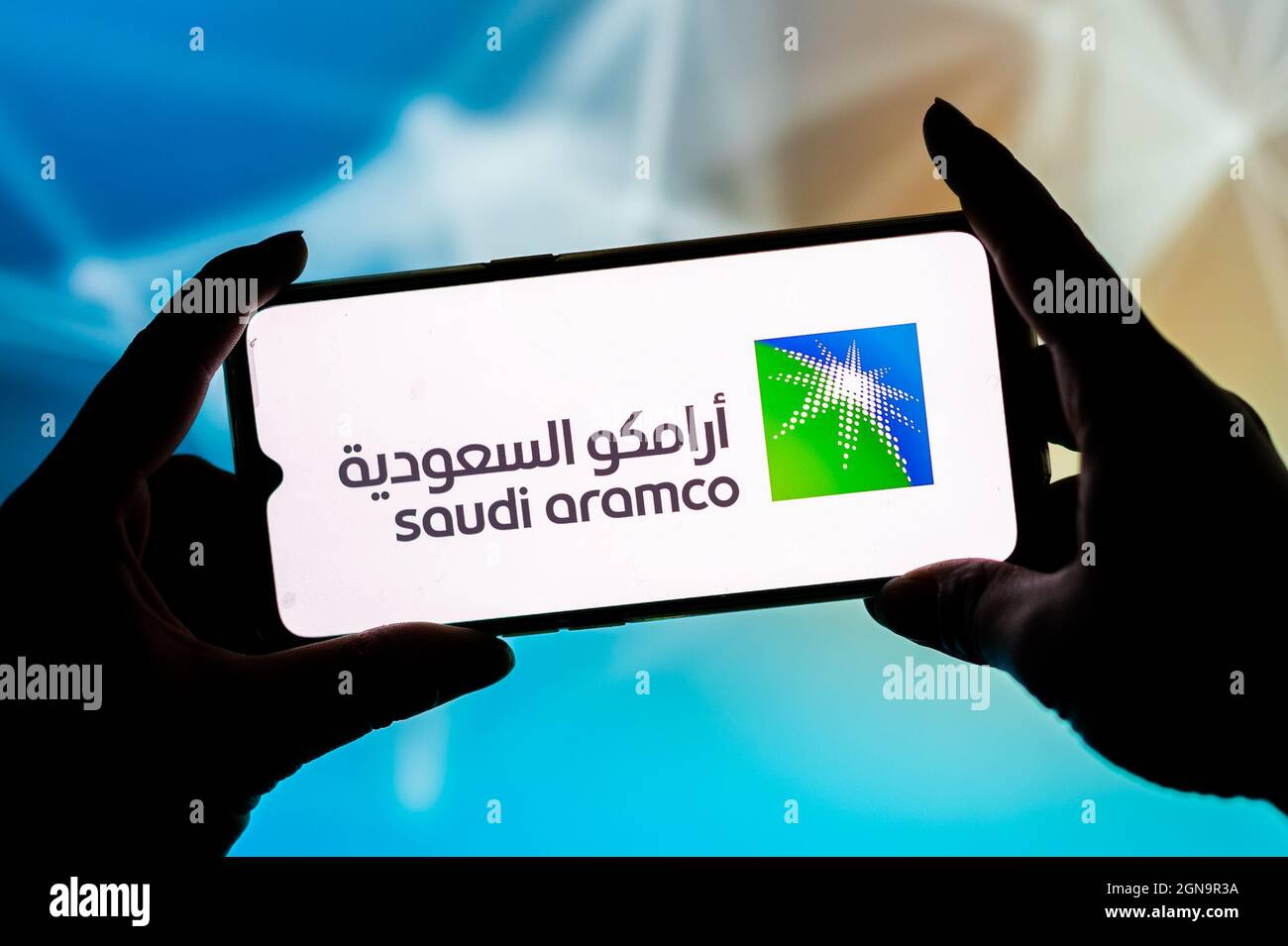 Aramco logo hi-res stock photography and images - Alamy