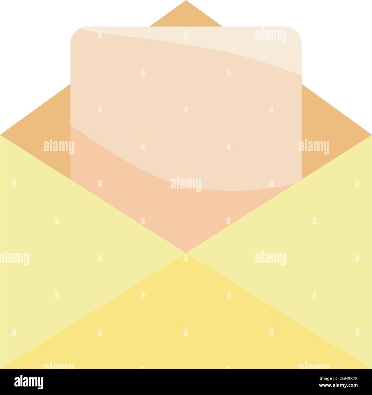 envelope with card on white background Stock Vector Image & Art - Alamy