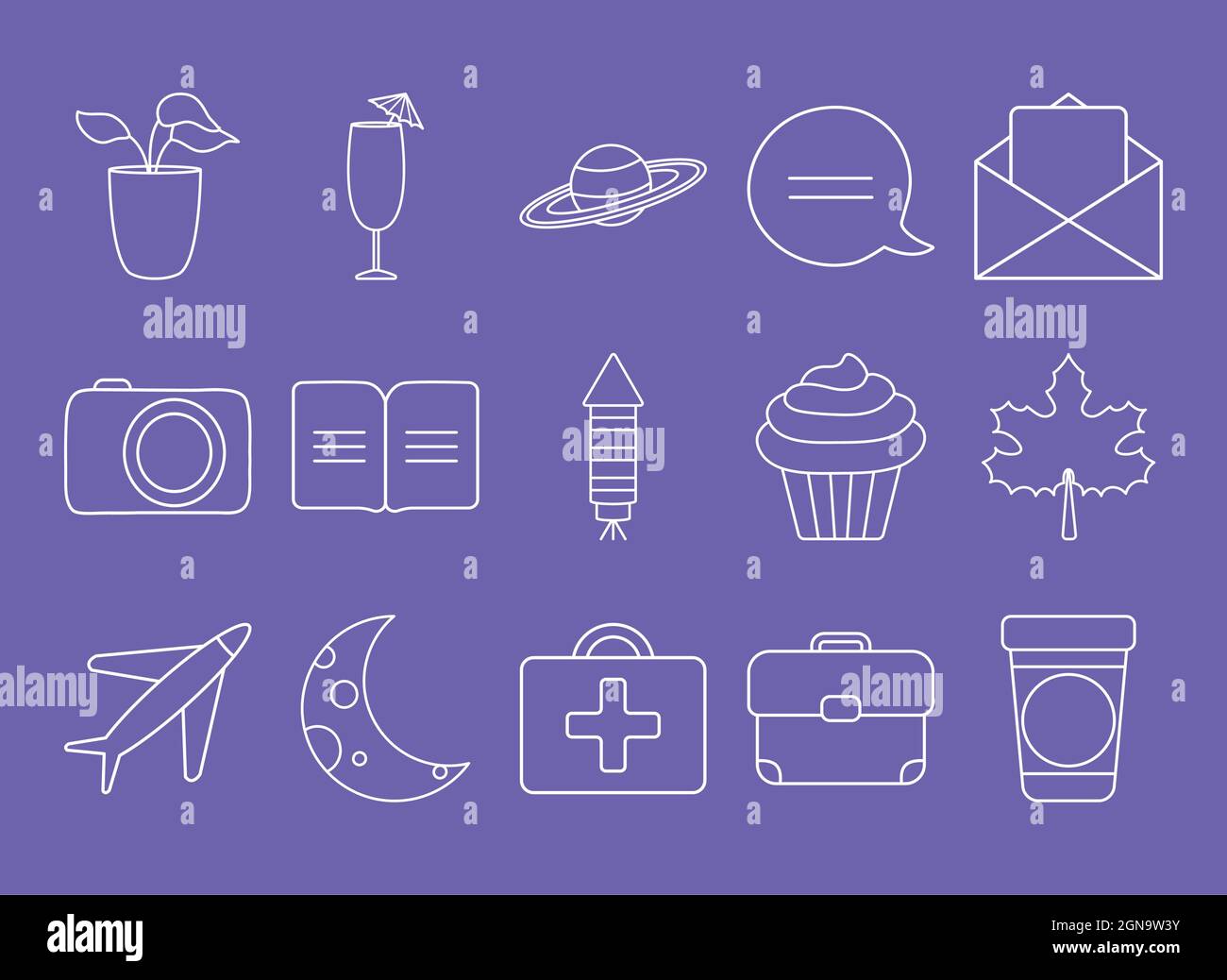 social media highlights icon set Stock Vector Image & Art - Alamy