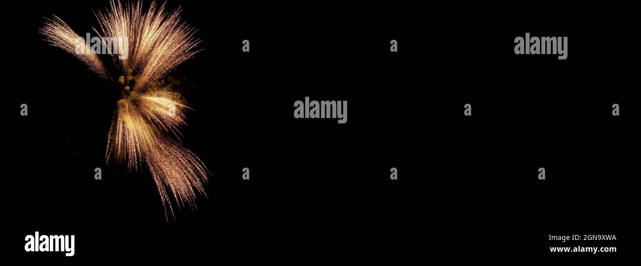 fireworks in the night sky, banner card Stock Photo - Alamy