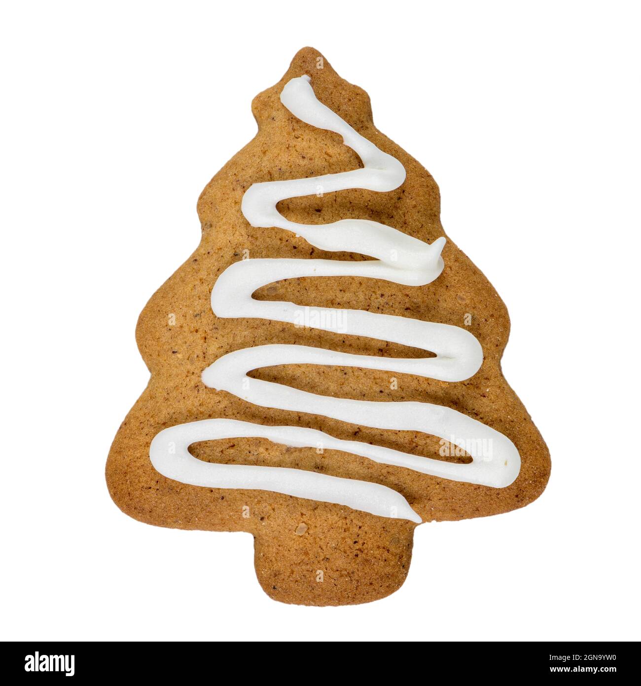 Gingerbread tree isolated on white background. Christmas cookie Stock ...