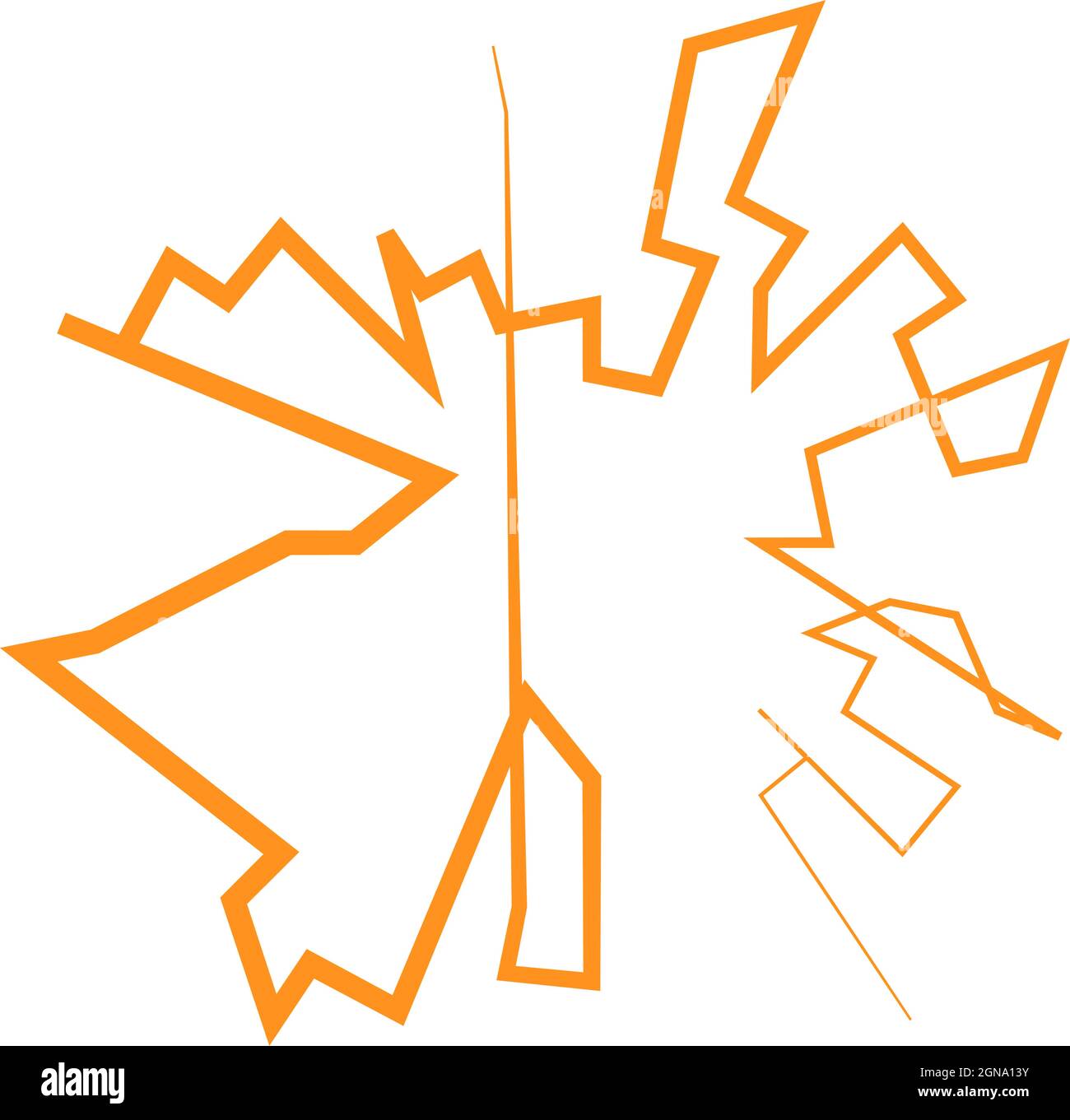 Geometric, random circular element. Abstract angular circle shape ...