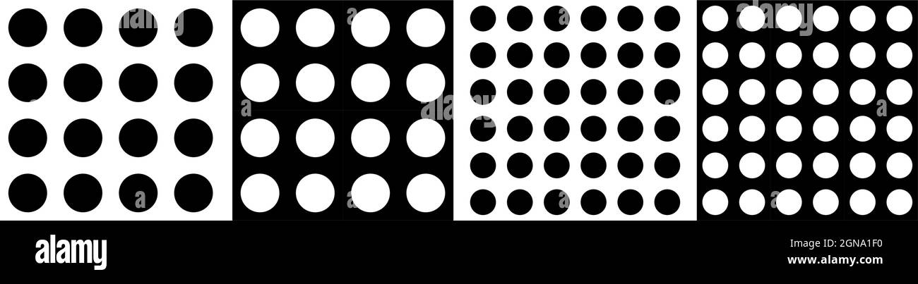 Simple circles, dots, dotted seamlesesly repeatable pattern, background ...