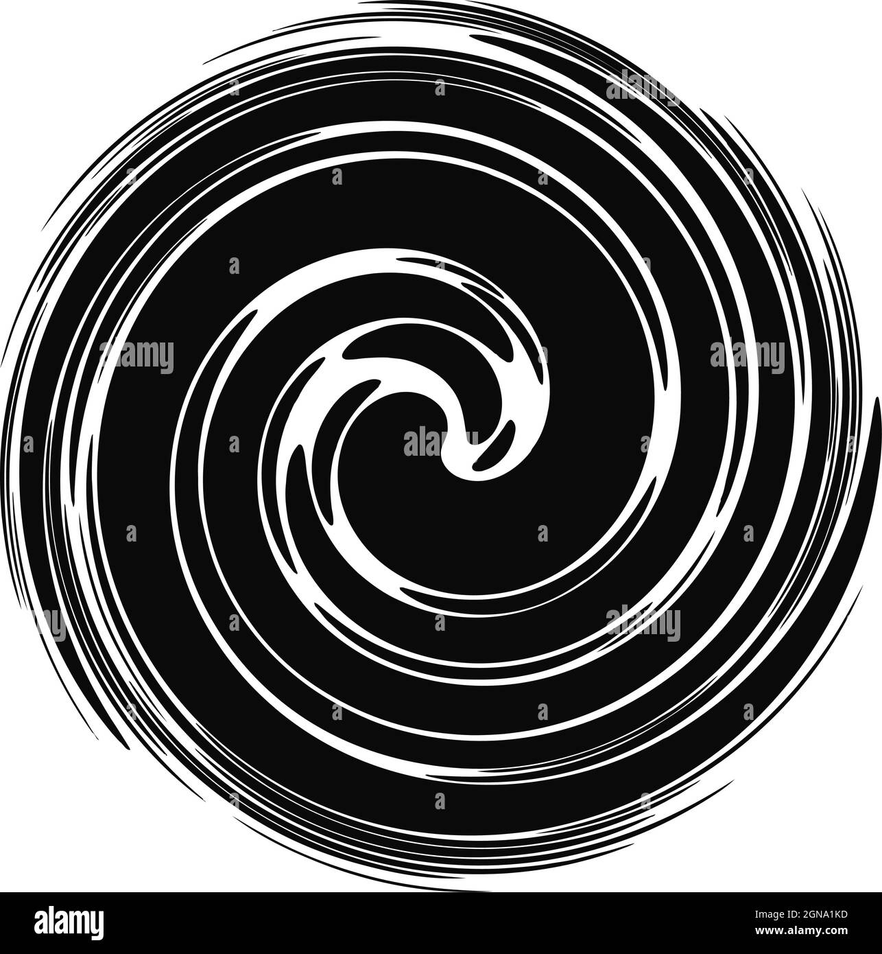 Twist, swirl, sworl circular spiral design element - stock vector ...