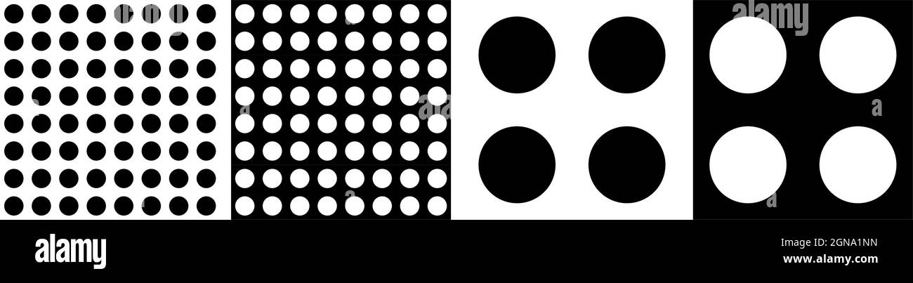 Simple circles, dots, dotted seamlesesly repeatable pattern, background ...