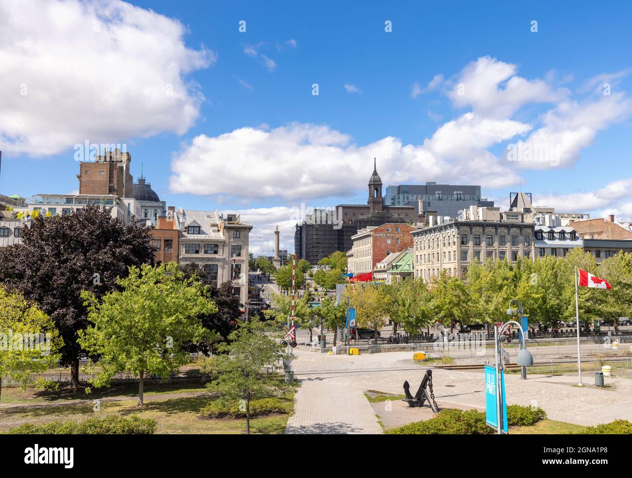 Montreal, Canada-10 September 2021: Old Montreal, an historic town ...