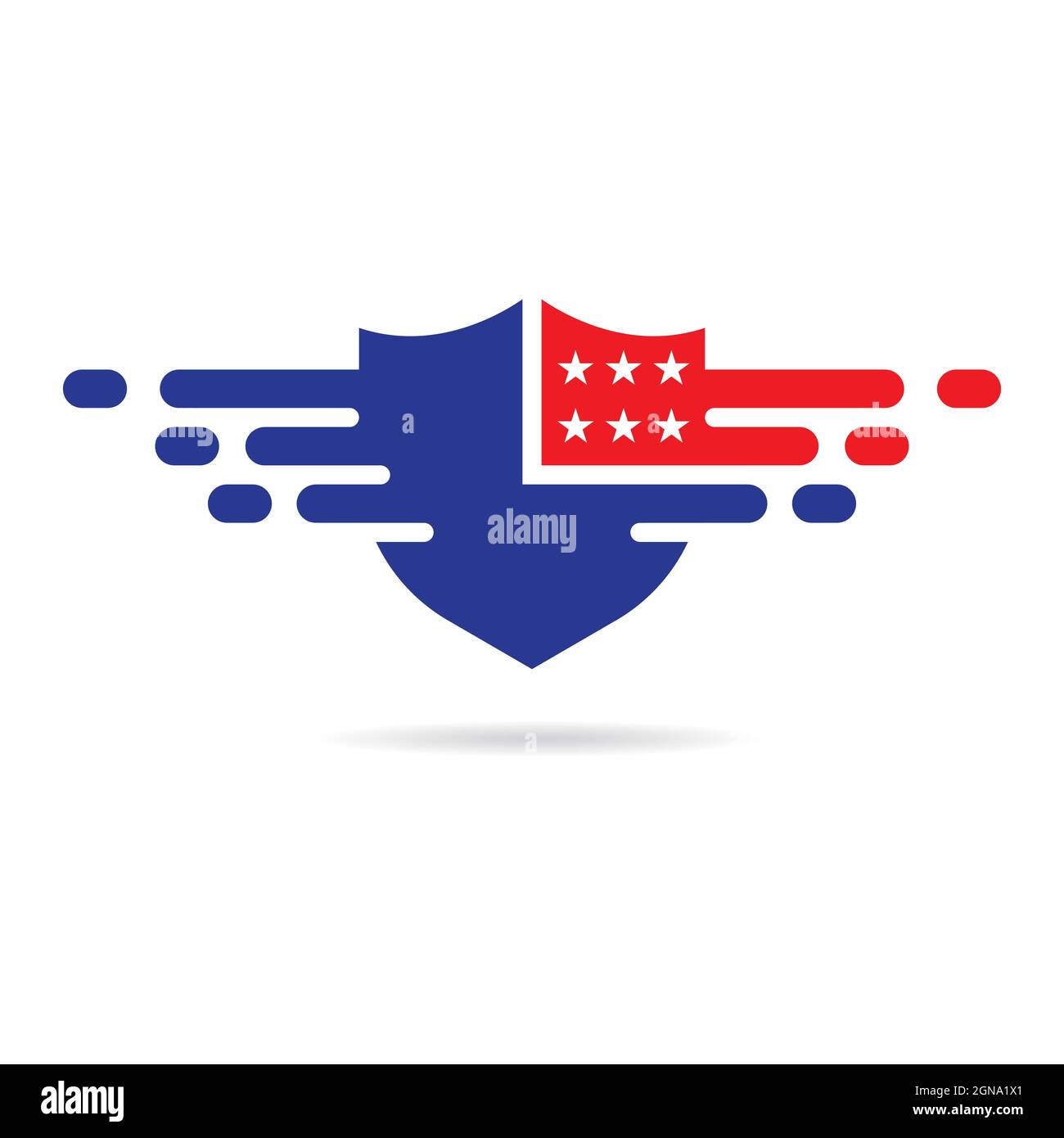 Icon shield flag hi-res stock photography and images - Alamy