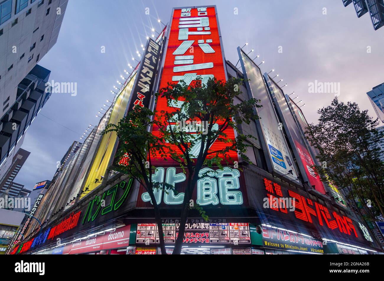 Tokyo, Neon-lit, Streets, Shinjuku, Shibuya, Japan, Neon signage ...