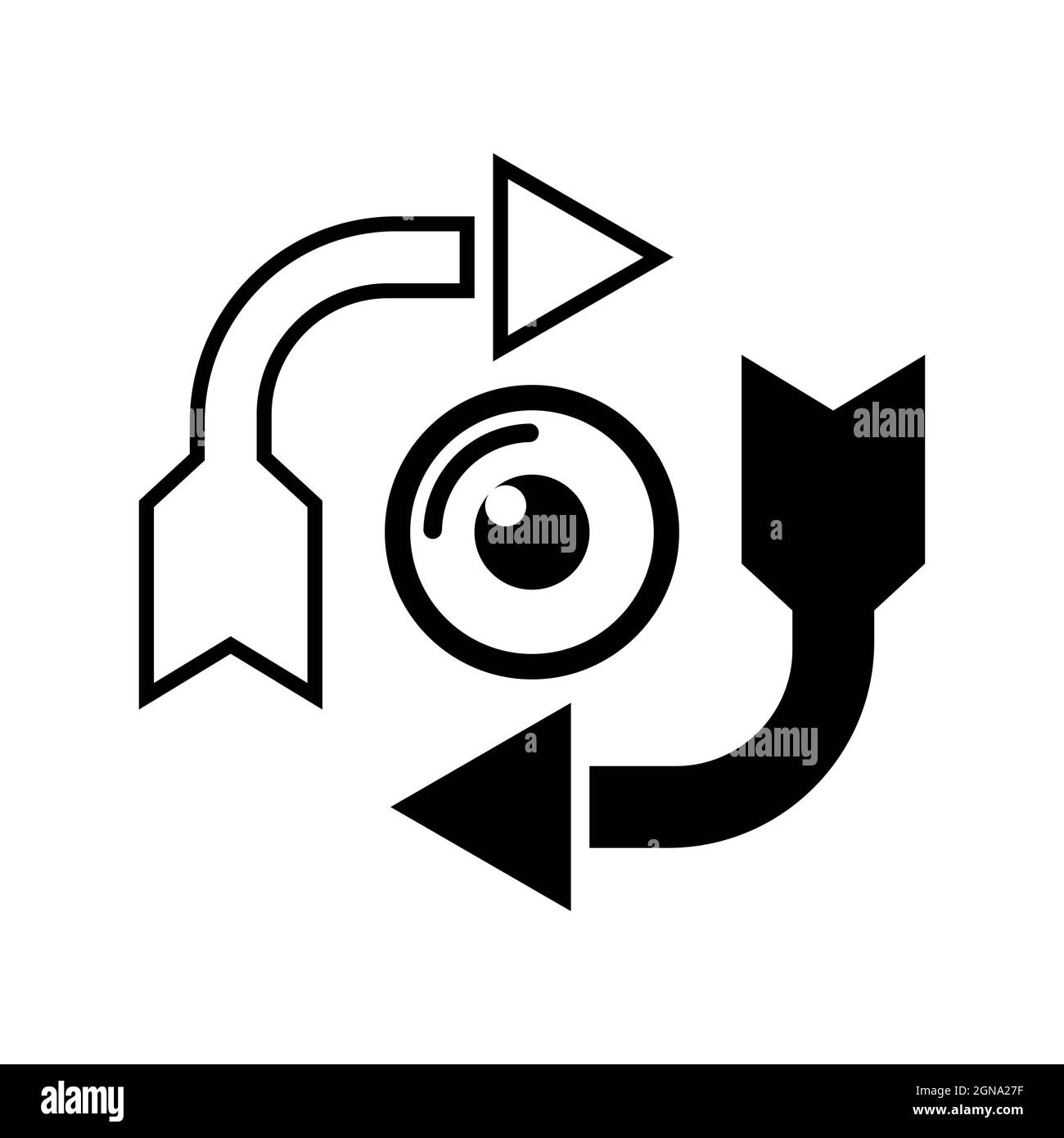 Vector flat image black Black and White Stock Photos & Images - Alamy