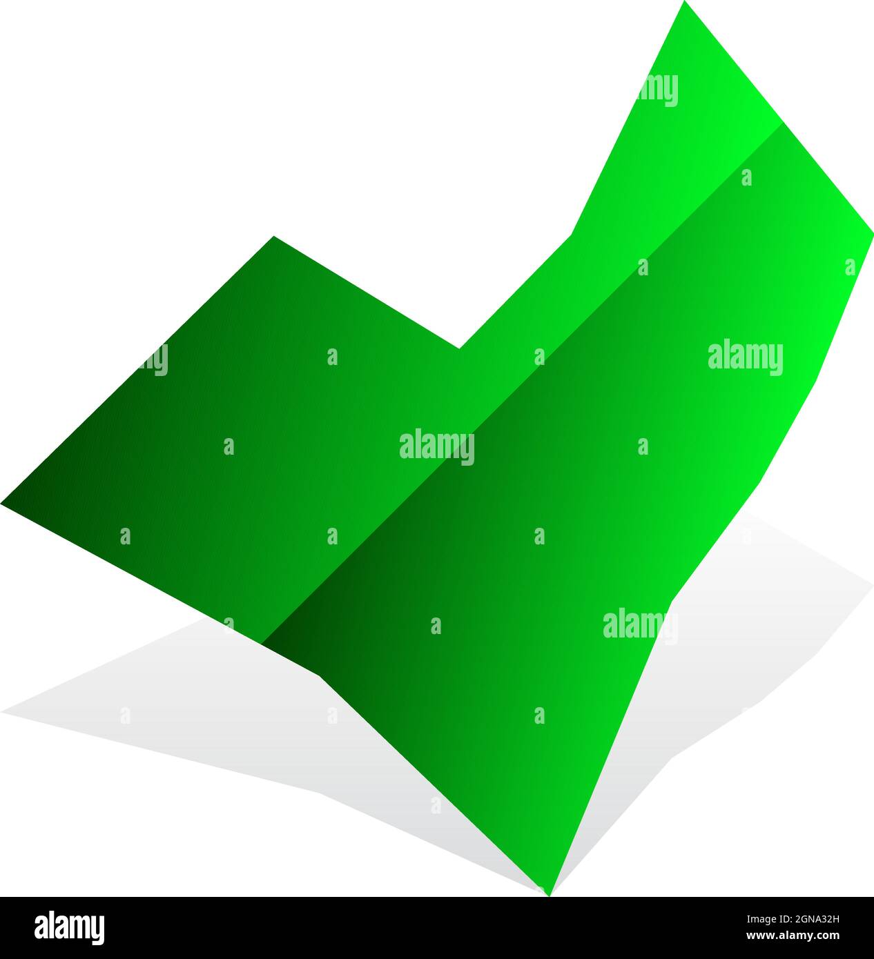 Hand drawn green checkmark, tick icon. Approve, correct, right, poll ...