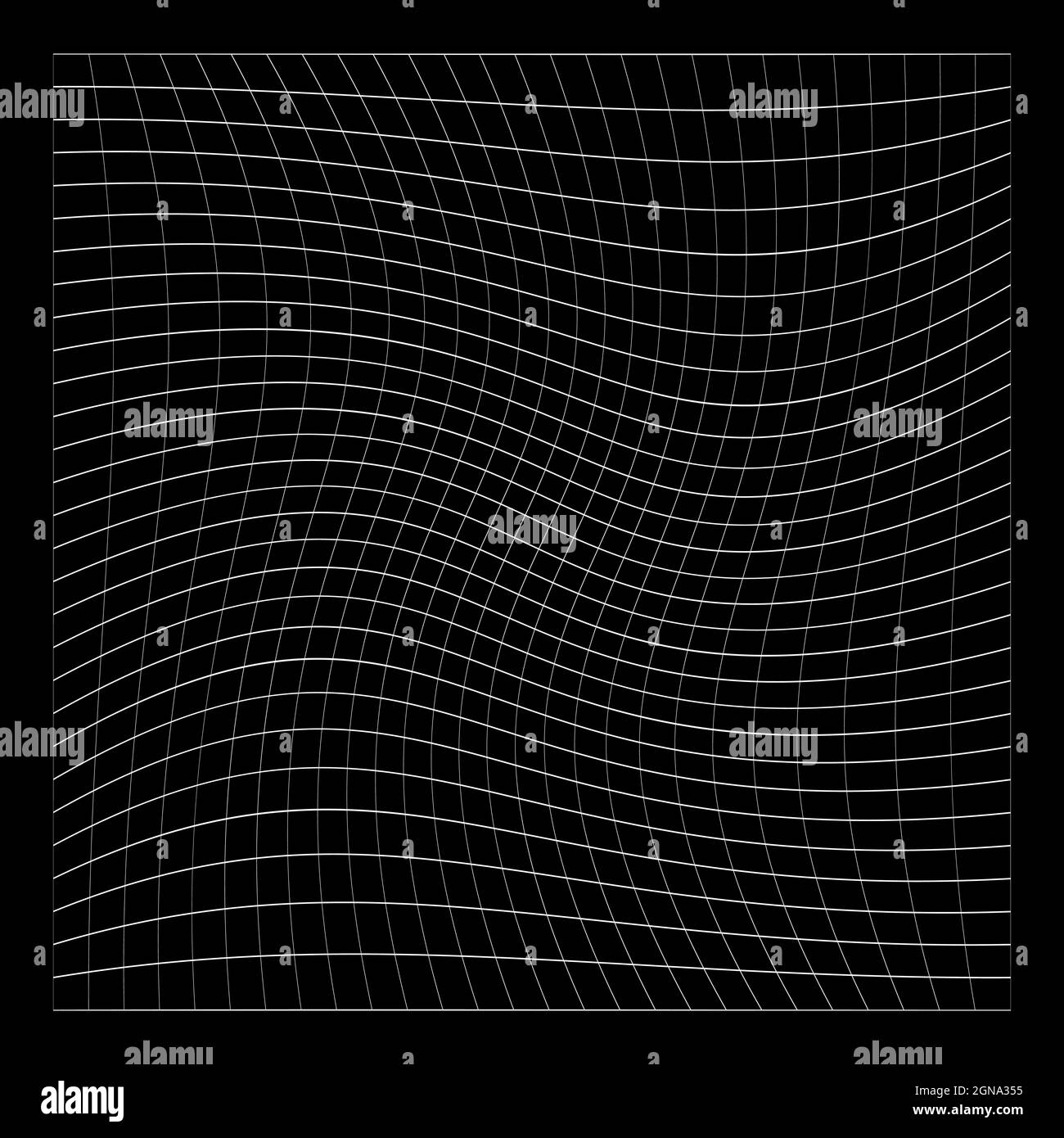 Grid, mesh, grating, trellis, wireframe with distortion, deformation ...