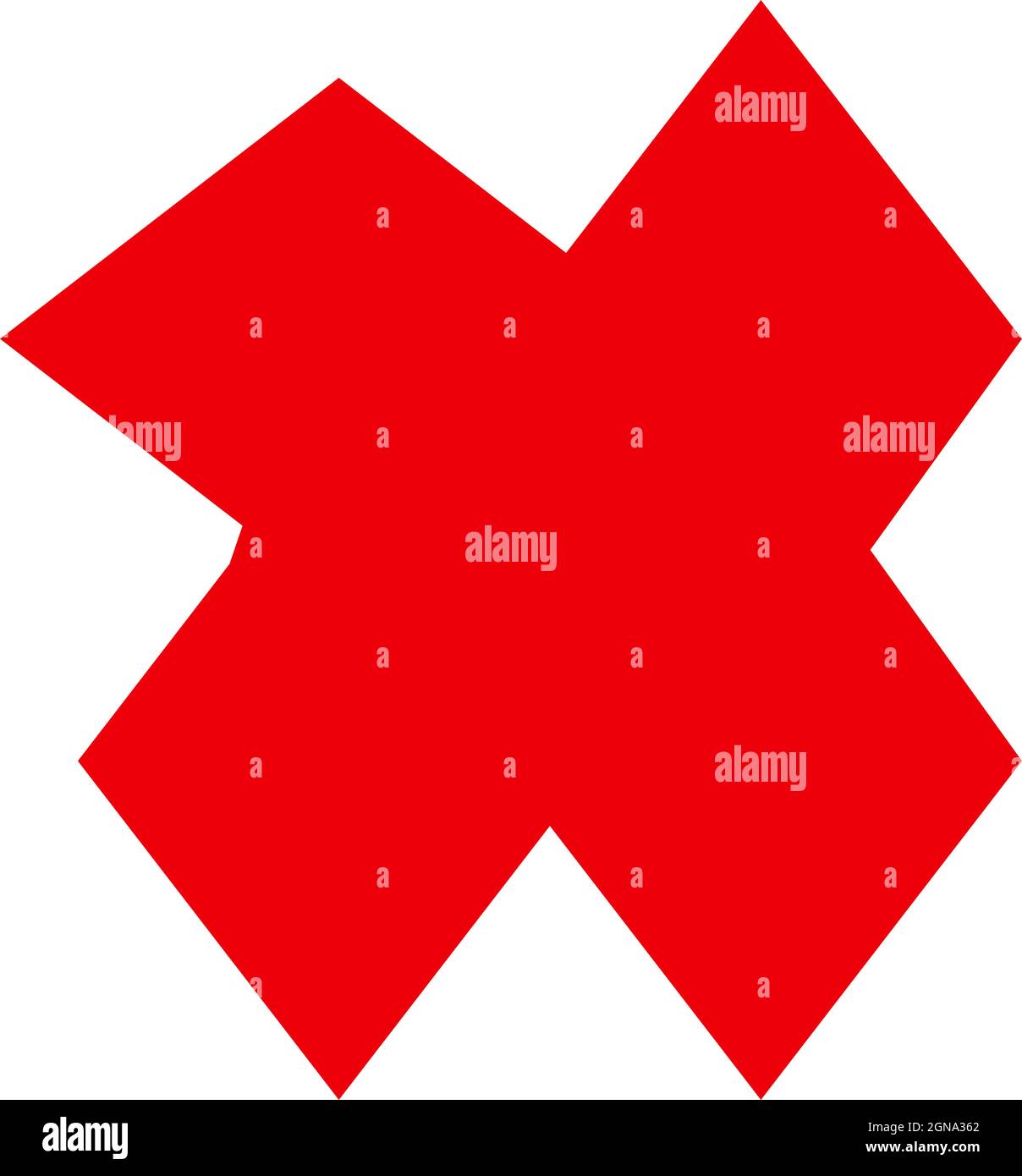 Red X as restriction, prohibition, forbid, failure, prevention icon ...