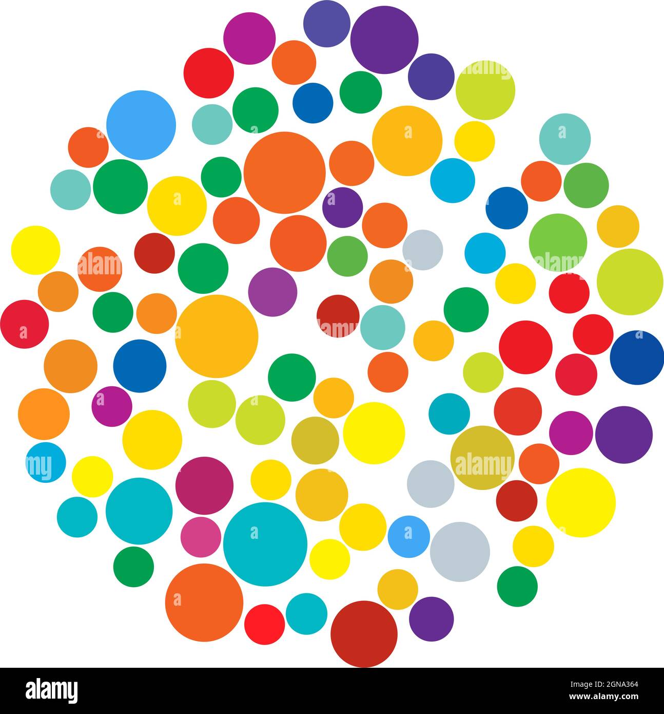 Random dots, circles. Pointillist, pointillism halftone, screentone ...