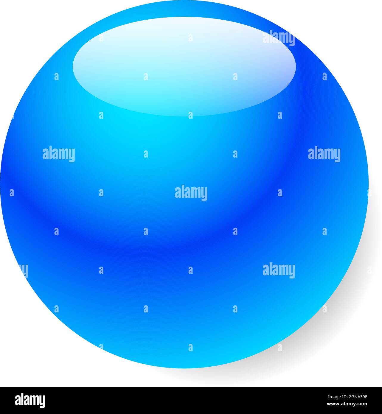 Shiny, glossy empty sphere, circle, bead icon with copyspace - stock ...